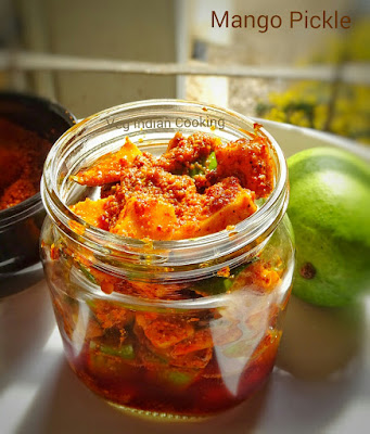 Veg Indian Cooking: Mango Pickle Masala Recipe﻿
