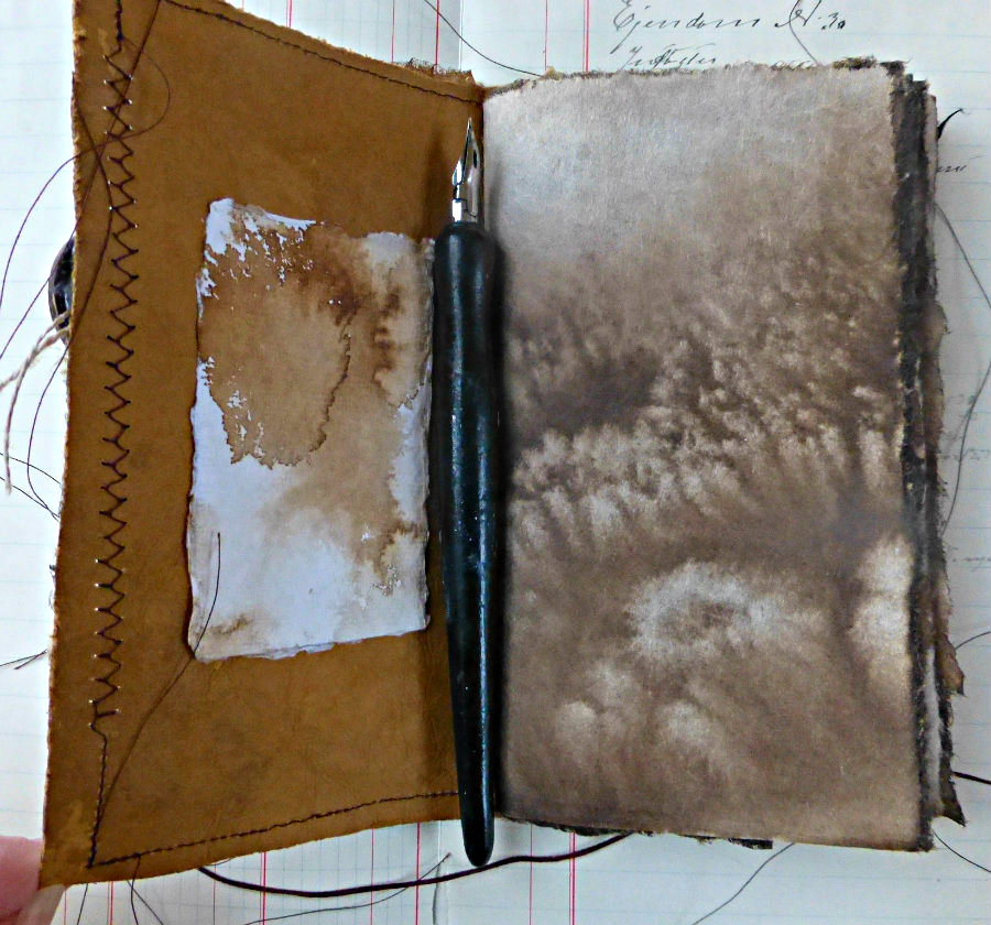 A Kraft-Tex and Tea Bag Paper Handmade Book by Lynne Moncrieff - That's ...