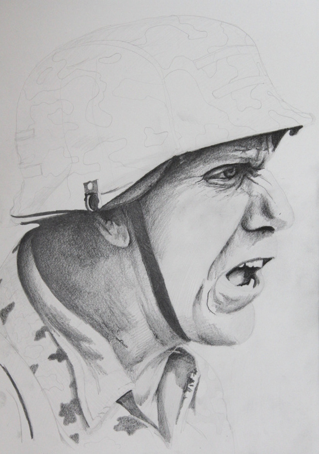 Master Models: "German" pencil drawing A3