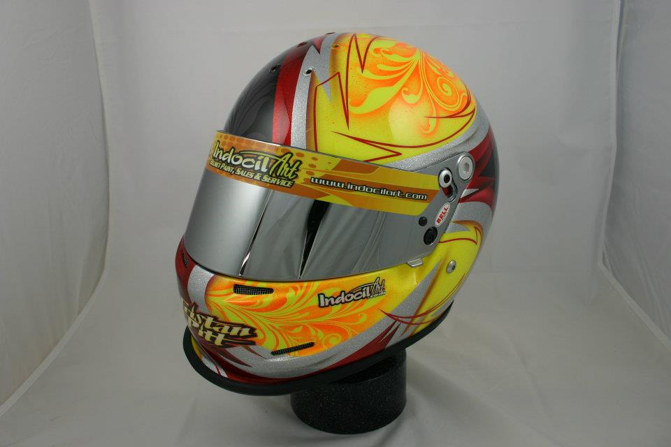 Racing Helmets Garage: Bell RS3 Pro T.Pitt 2012 by Indocil Art