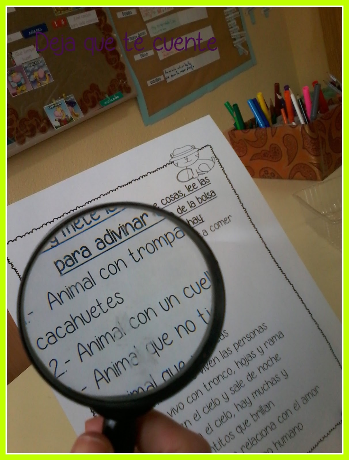 Deja que te cuente...: Detectives de palabras