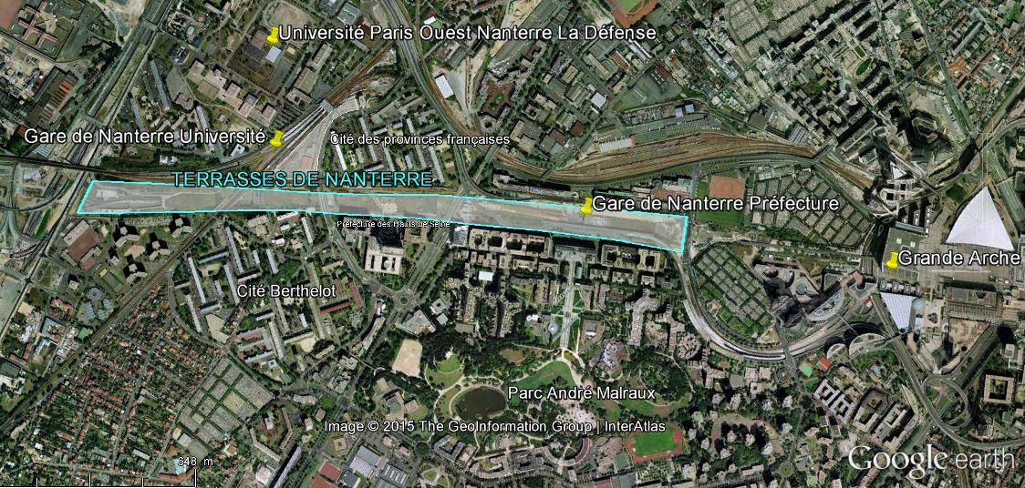 La ville de Nanterre, vue autrement: Les terrasses de Nanterre