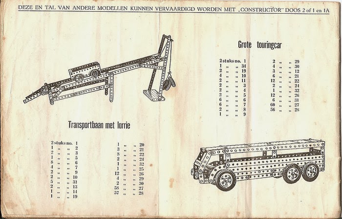 Josh's spodderende blik: Constructor Meccano 1950 Voorbeelden en ...