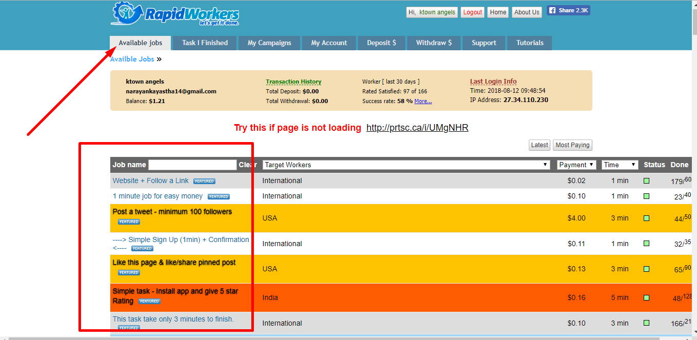 How to work on Rapidworkers ~ Easy Projects