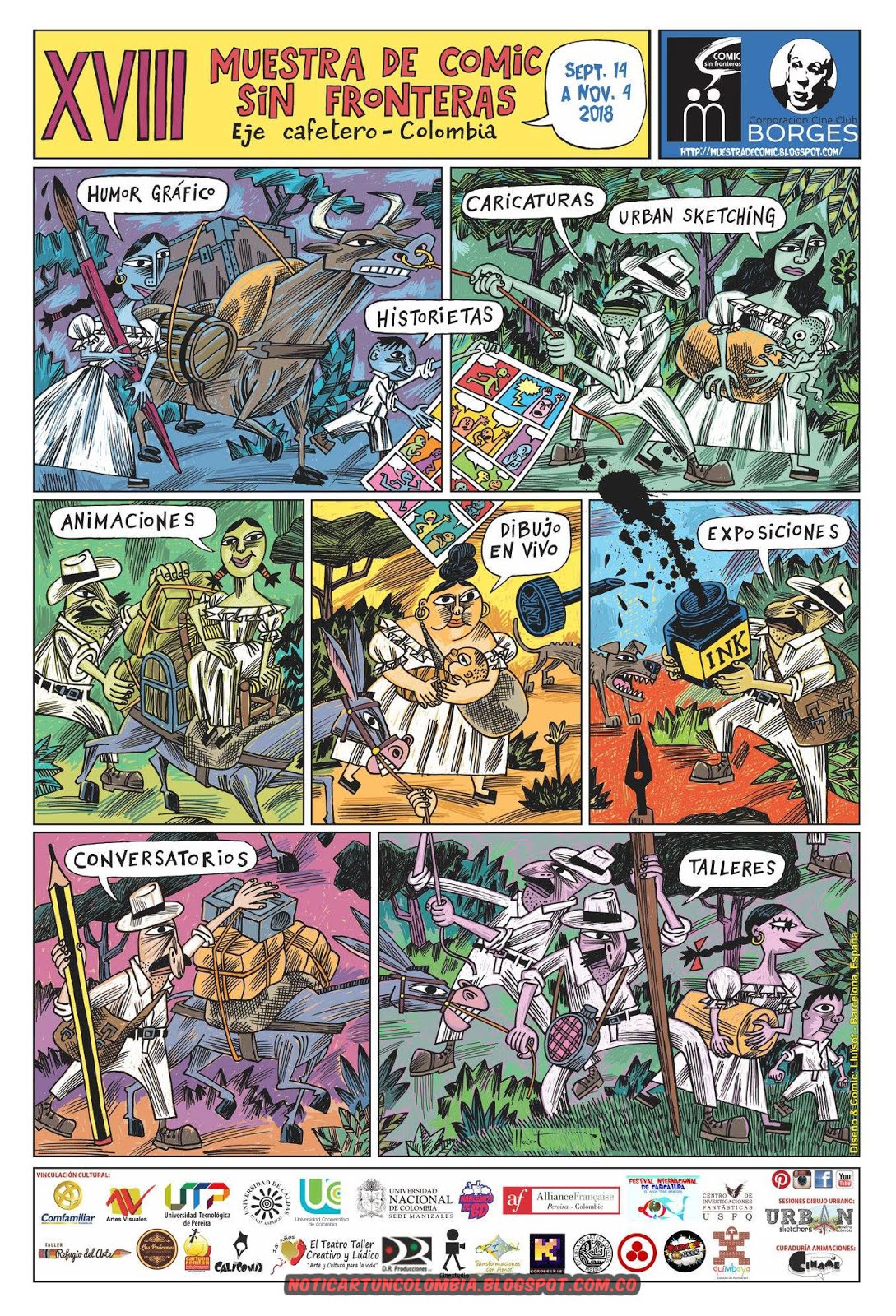 NOTICIAS DE CARTOON EN COLOMBIA: Afiche oficial de la XVIII Muestra de ...