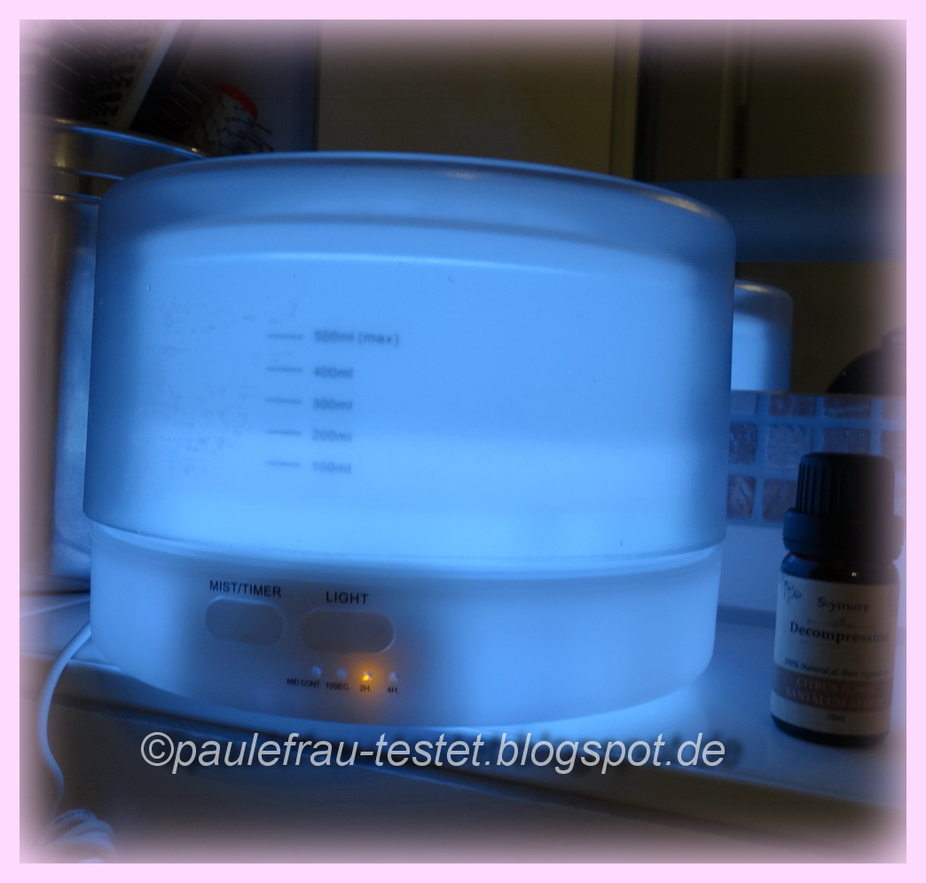 Paulefrau´s Testblog: Aroma Diffusor mit LED-LIcht