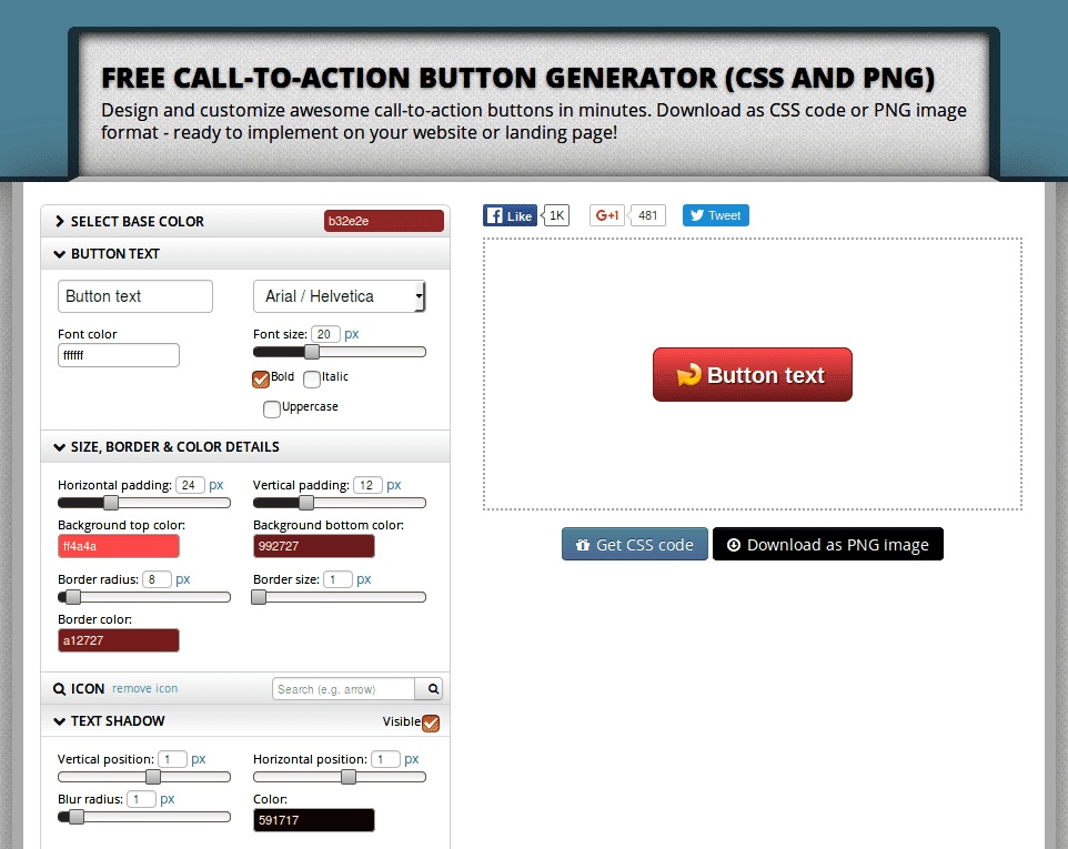 Generadores de botones online