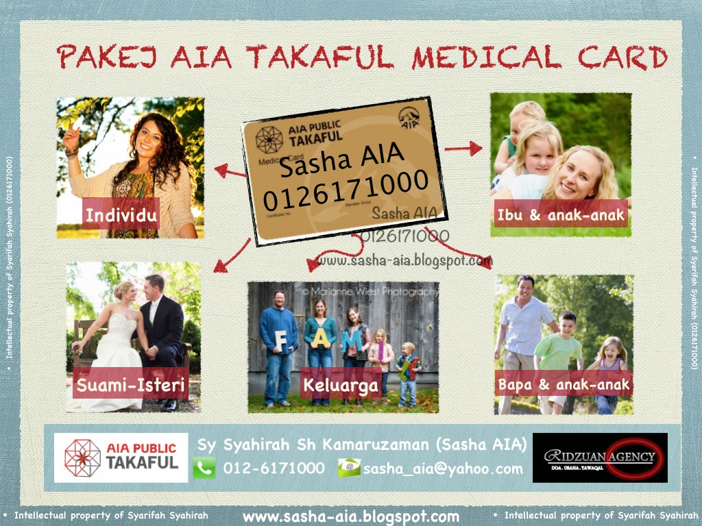 Sasha AIA : AIA Public Takaful Consultant: Pakej Medical Card AIA Takaful