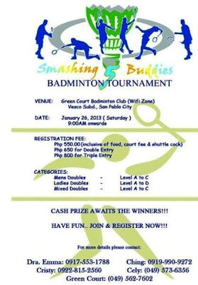 Smashing 5 Buddies Badminton Tournament (2013) ~ Badminton Manila