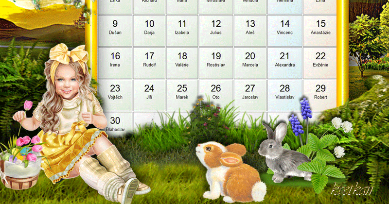 kvetka11: Kalendář Duben