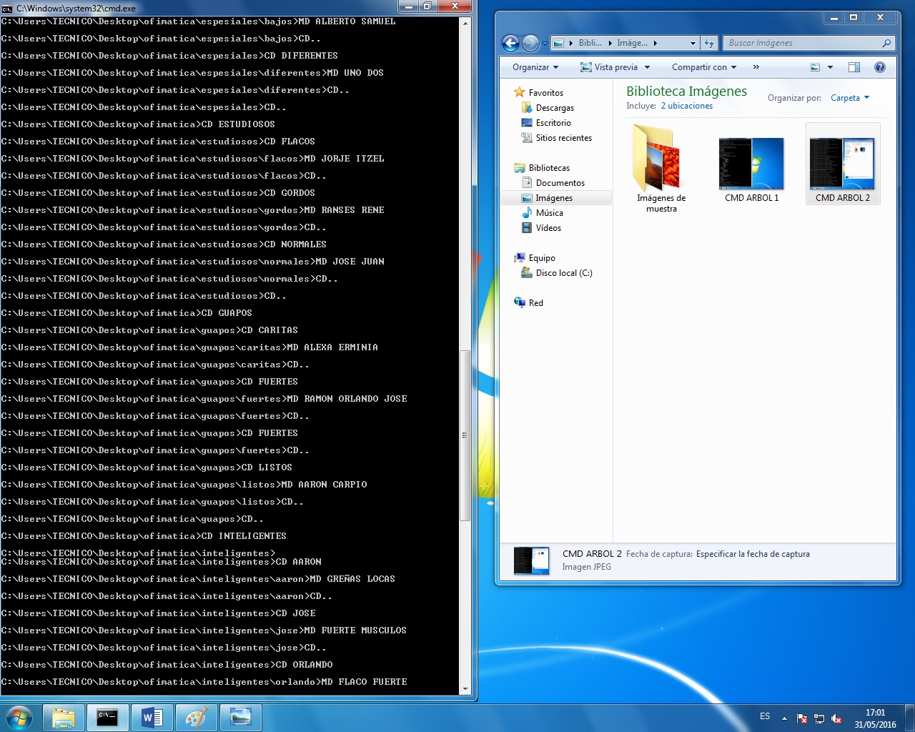 2bofi2subgestiondearchivosgonzalezhPORTAFOLIO.blogspot.com: ejercicio 1 cmd