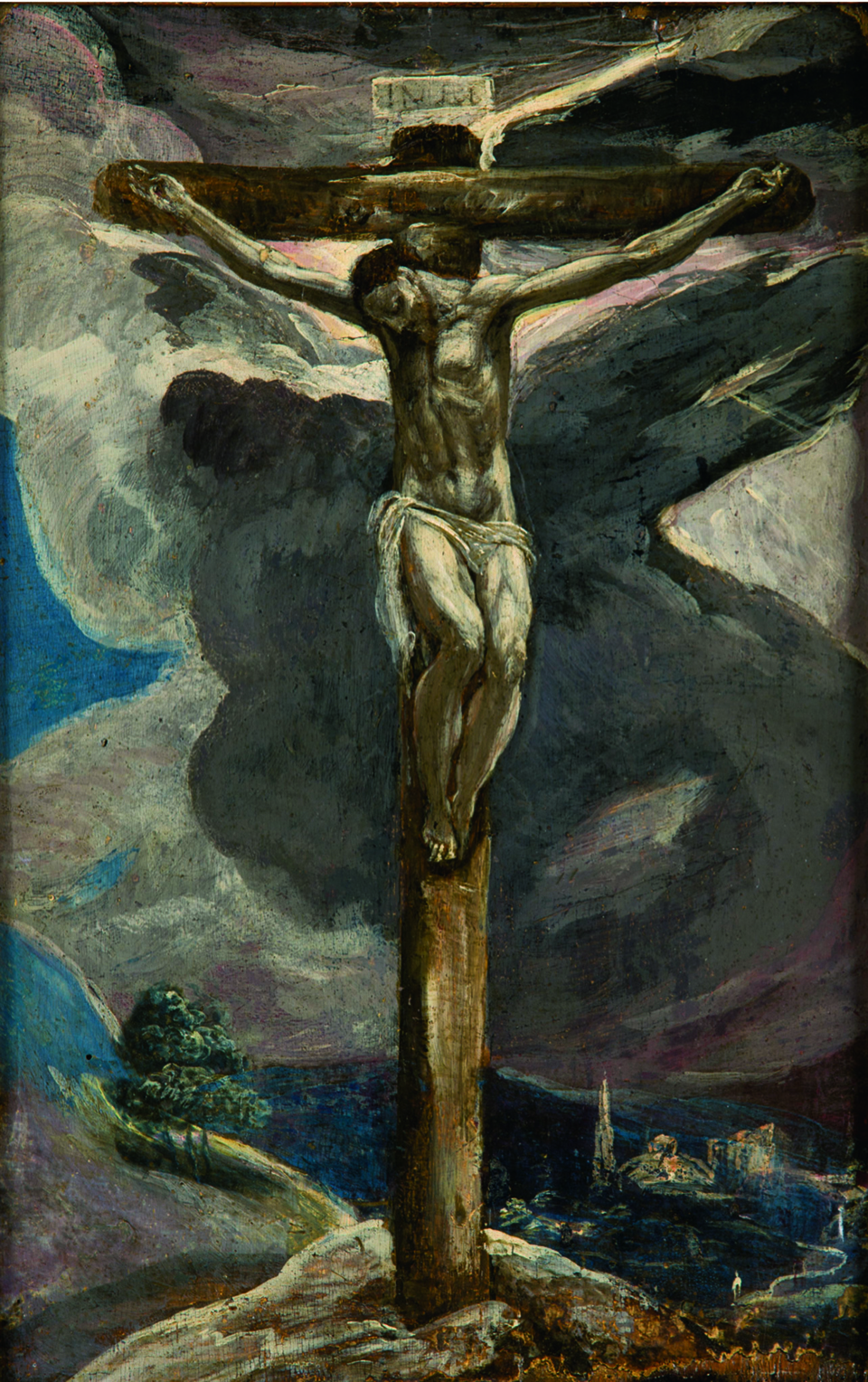 pinturamadrid: el greco - cristo crucificado- coleccion liberbank 1573-74