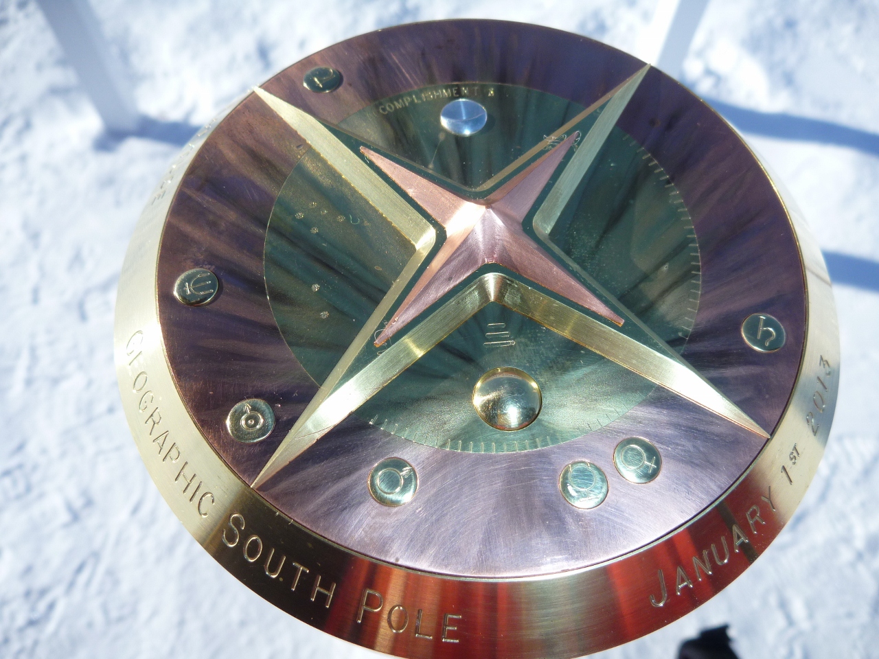 South Pole Mike: The South Pole markers