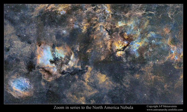 Astro Anarchy: North America Nebula, a zoom in animation
