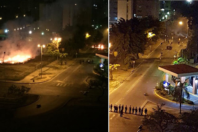 ¡NOCHE LARGA! Vecinos de urbanización Base Aragua son fuertemente ...