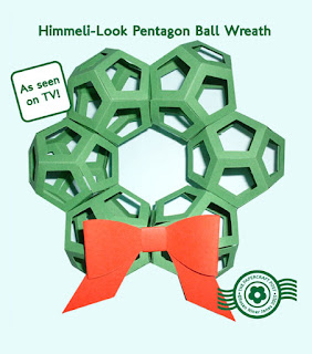 The Papercraft Post: Himmeli-Look Pentagon Ball Wreath