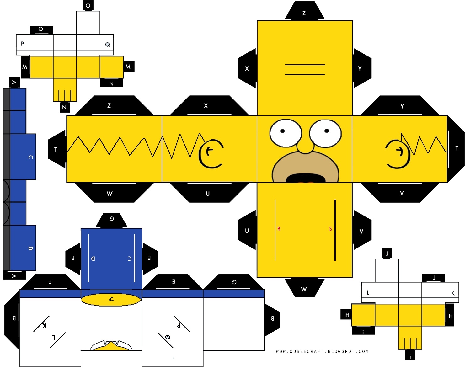 Cubeecraft: 2 Post: Cubeecraft Homero Simpsons