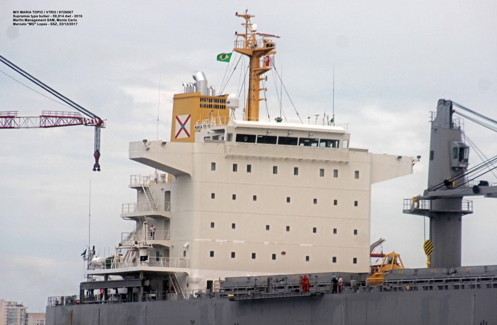 Santos Shiplovers: M/V Maria Topic / V7RI3, Owned by Marfin Management ...