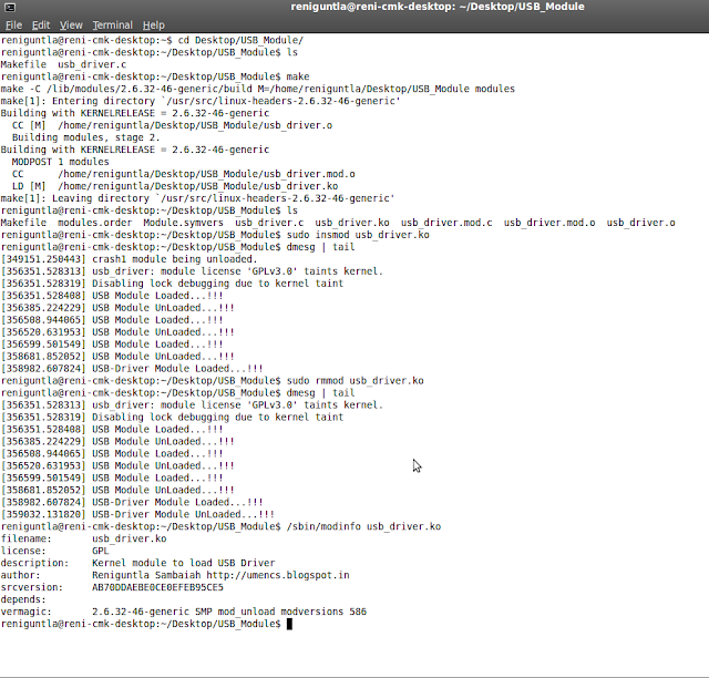 U Me N Cs Programming A Simple Kernel Program Module