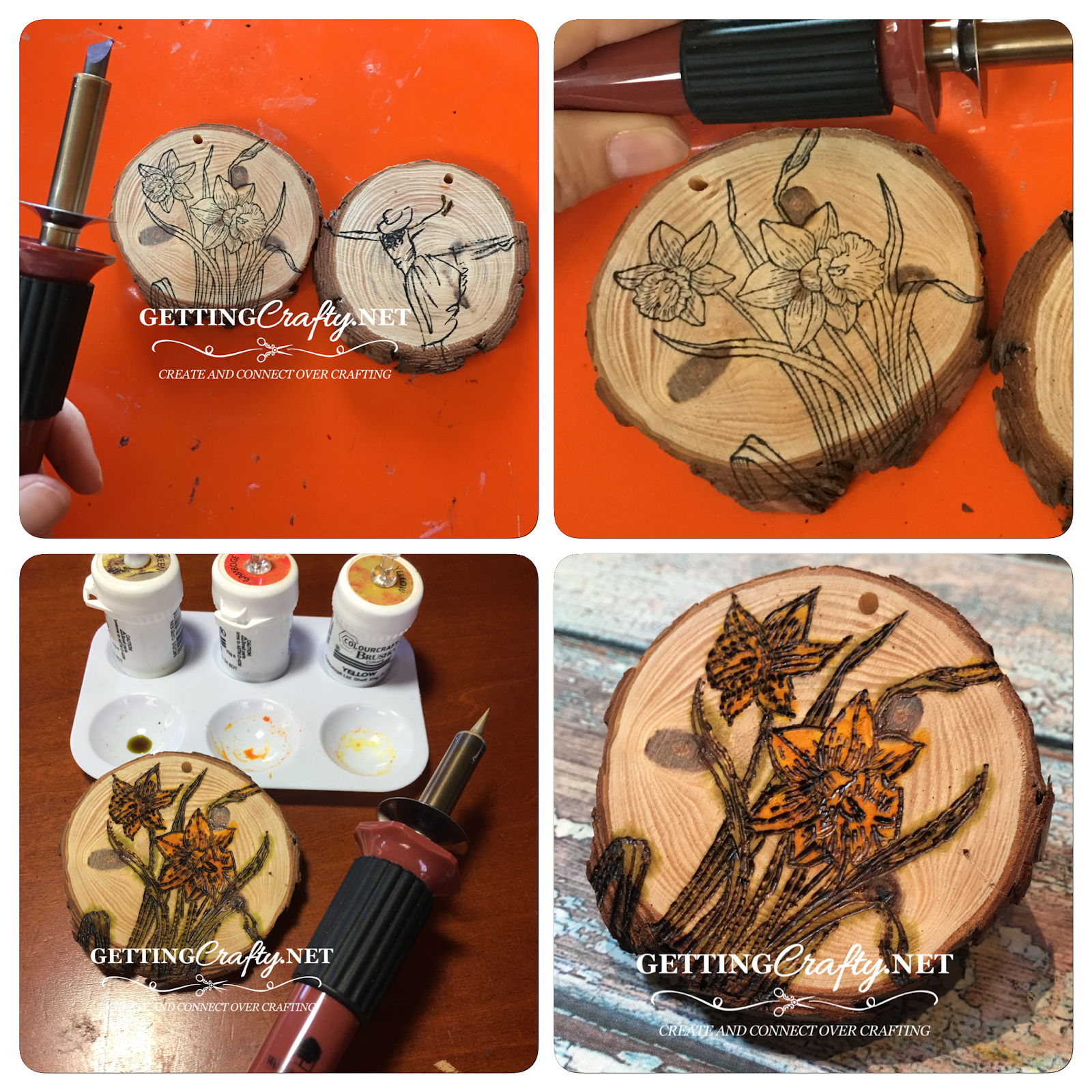 Getting Crafty with Jamie: Burn it up, stamping and wood burning