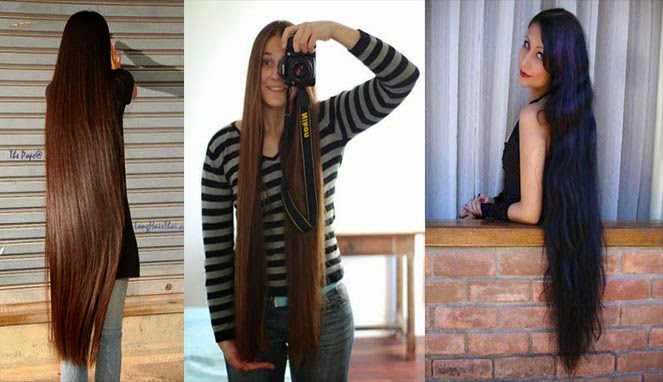 Inilah Wanita Cantik Dengan Rambut Terurai Panjang