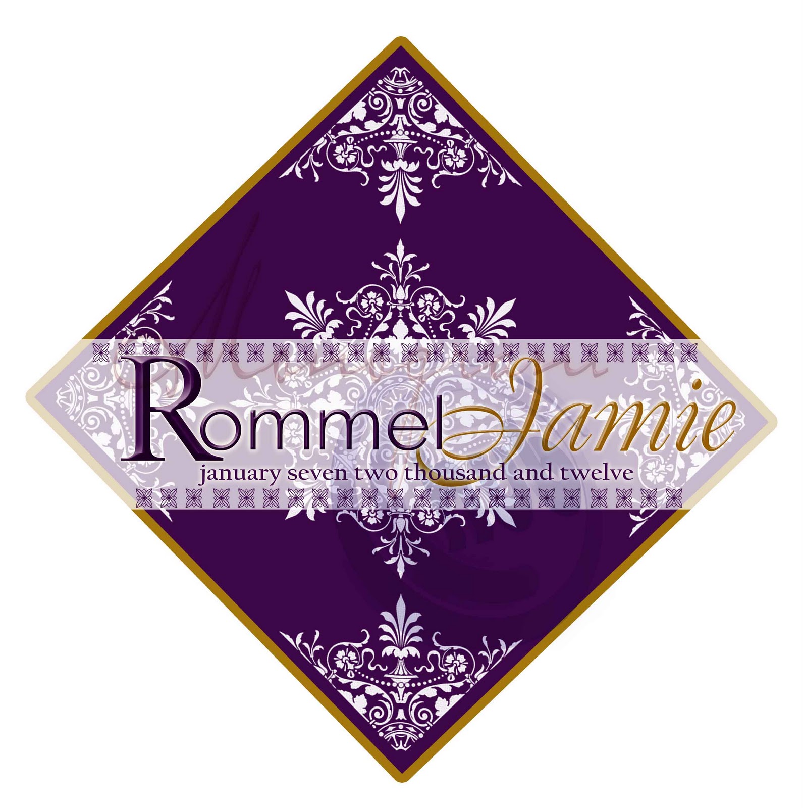 monogram hub: Jamie and Rommel: Classic Romance
