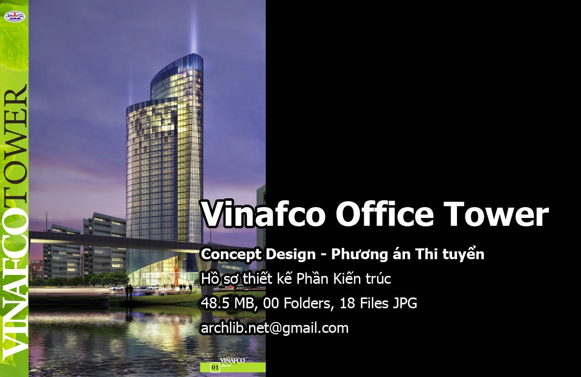 Thư viện Đồ họa Kiến trúc - ArchLib: Dự án Vinafco Office Tower ...