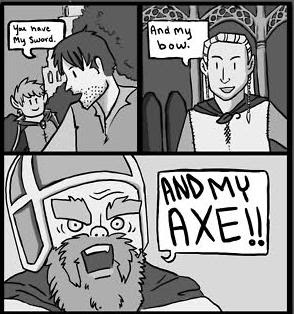 GAME PARODY: Golden Axe (humor grafico)