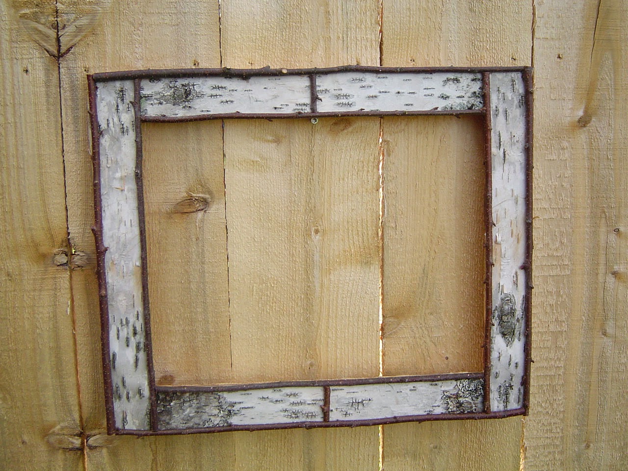 unique picture : White Birch Bark Picture Frame Custom Logcabindecor