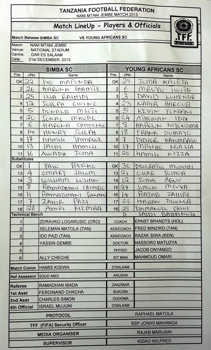 picha za mechi ya simba na yanga leo tarehe 21/12/2013 | Page 2 ...