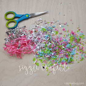 the creative bag blog: diy confetti poppers and make your own confetti