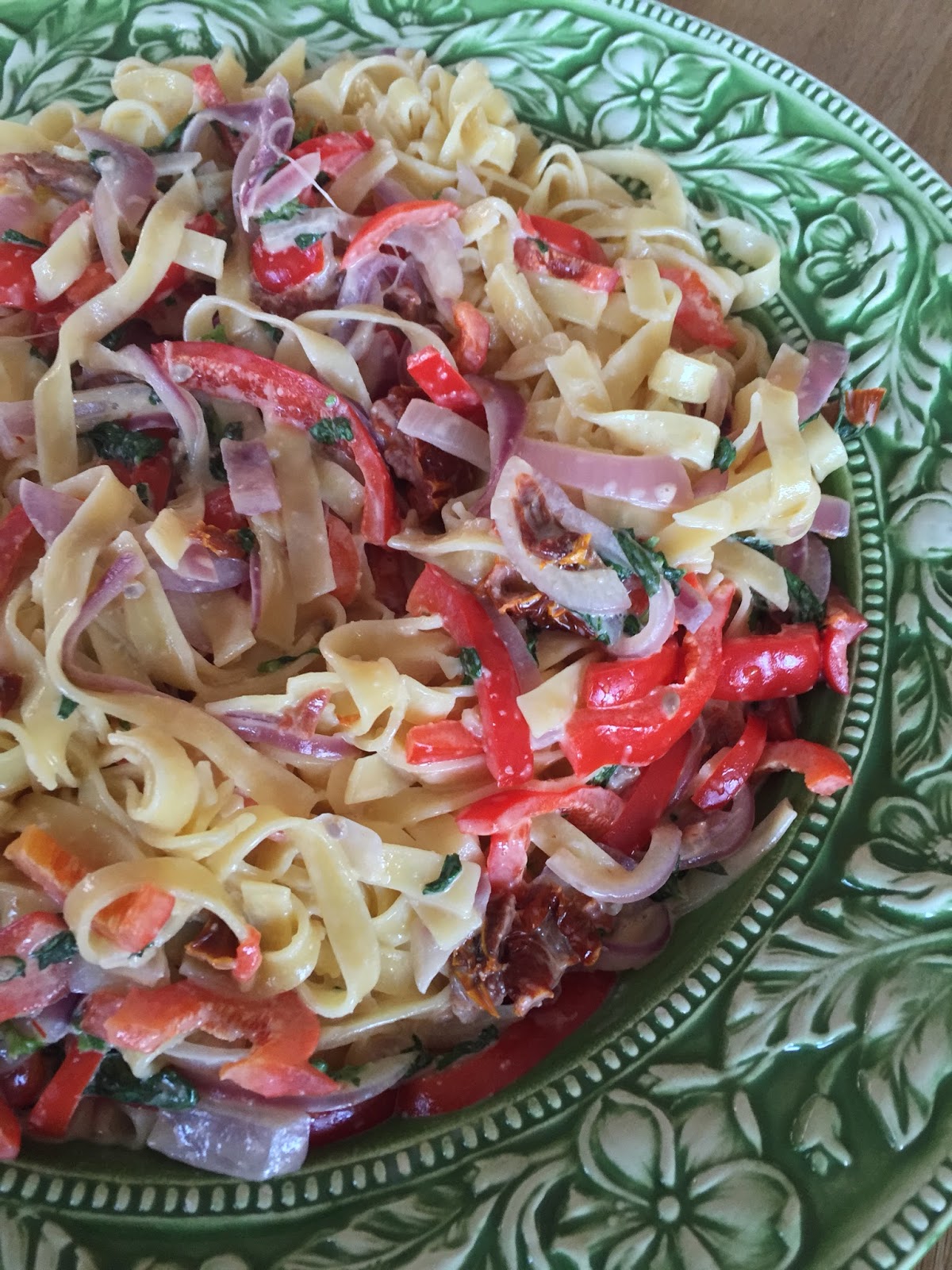 Cinas receptsamling: Krämig vegetarisk pasta