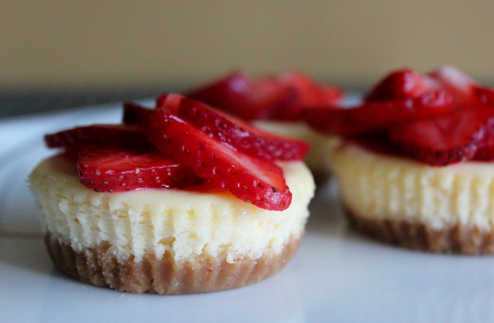 viviendo la vida dulce: mini baked cheesecakes
