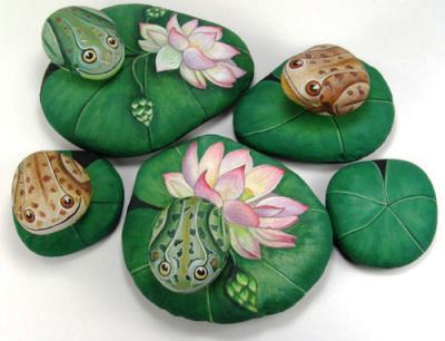 painted pebbles design ideas ~ crafts and arts ideas