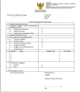 √ Contoh Surat Perjalanan Dinas Terbaru Berdasarkan Permenkeu ...