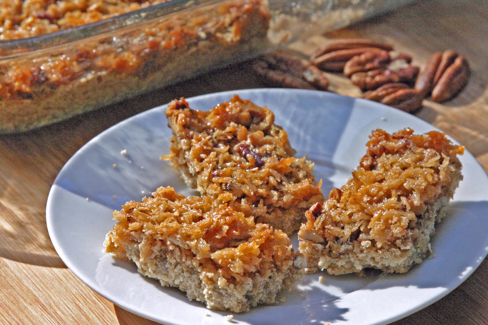 hanna's vegan kitchen: gluten-free maple coconut shortbread bars