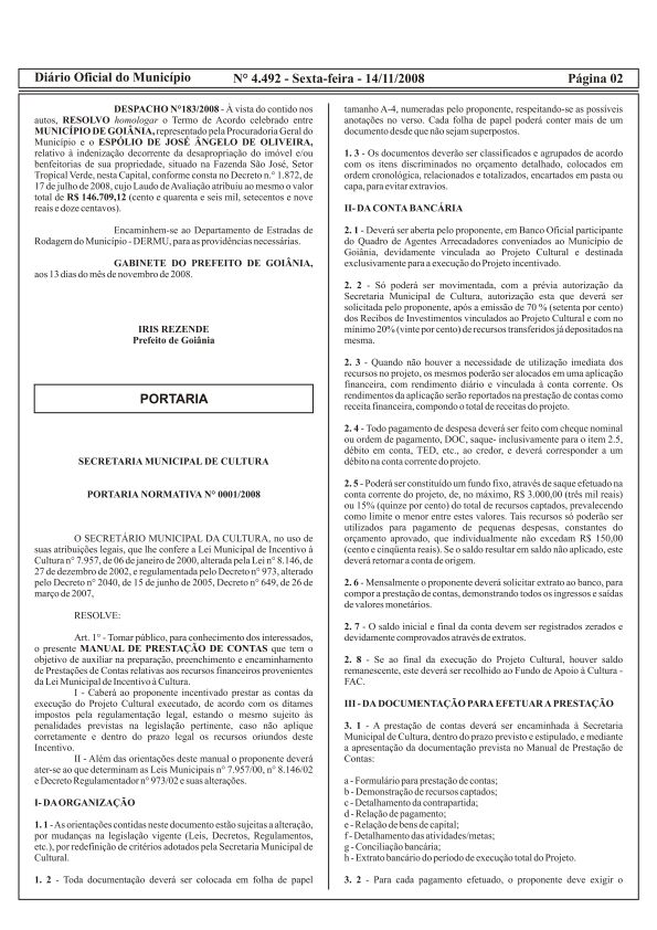 Conselho Municipal De Cultura De Goiânia Lei Municipal De Incentivo À
