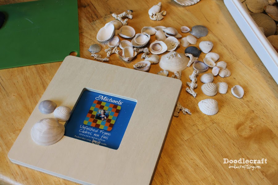 Seashell Memory Frame Keepsake!