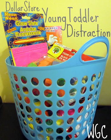 Wayward Girls' Crafts: Young Toddler Distraction- from the Dollar Store