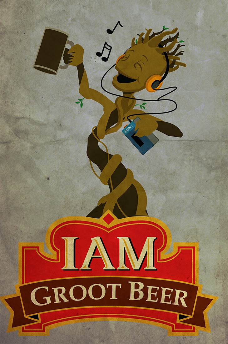 Dave Song's Illustrations: I AM GROOT BEER!