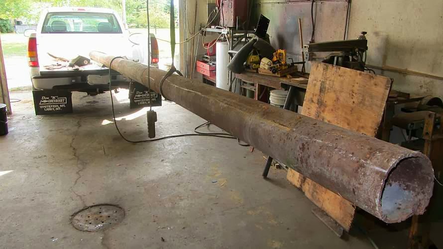 Life among the Tall Pines: Welding well casing pipe