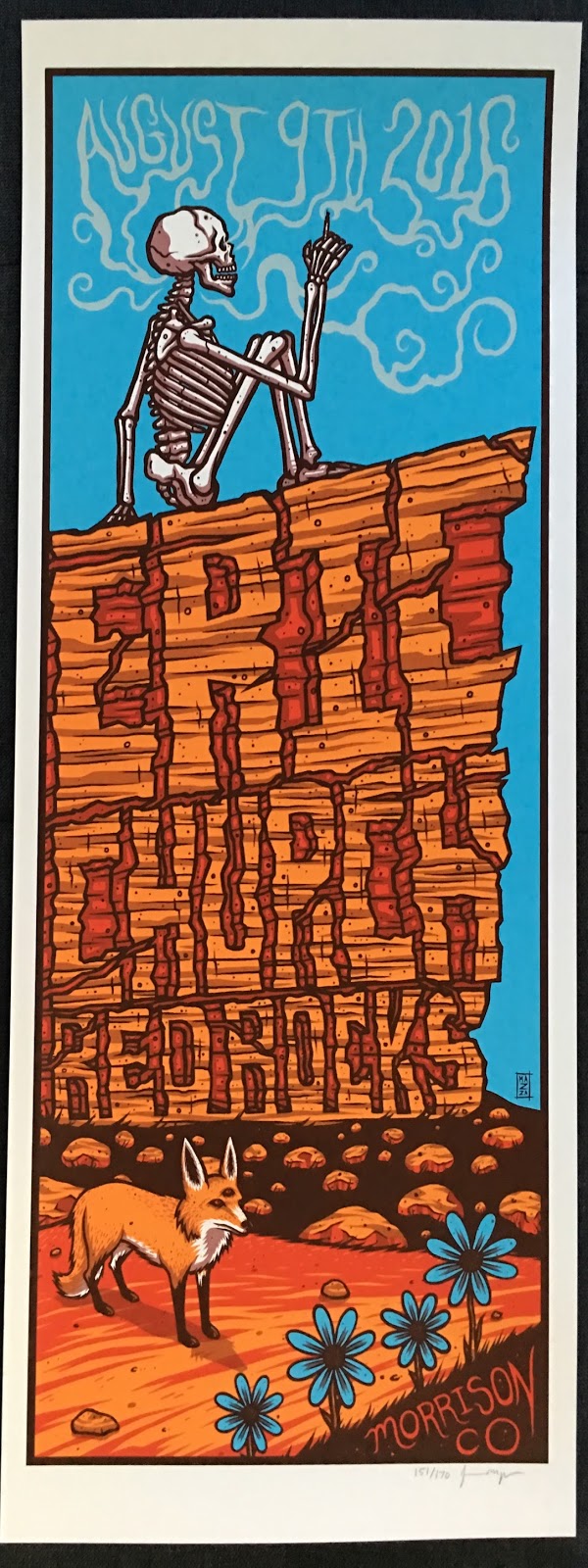 INSIDE THE ROCK POSTER FRAME BLOG: Jim Mazza Eric Church Red Rocks ...