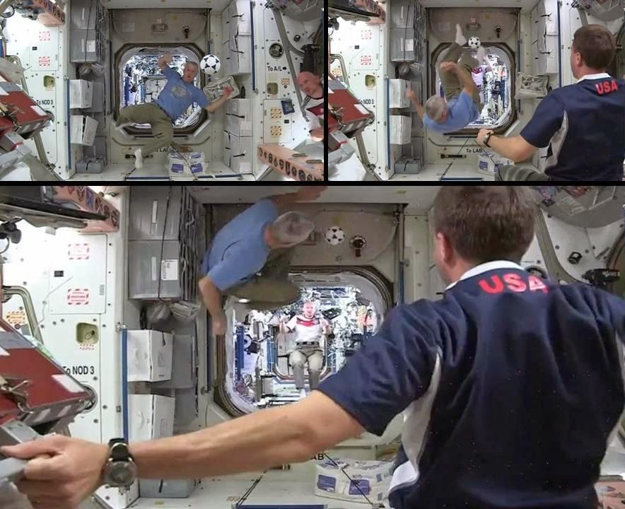World Cup 2014: Astronauts play Football on board ISS (Amazing Video)