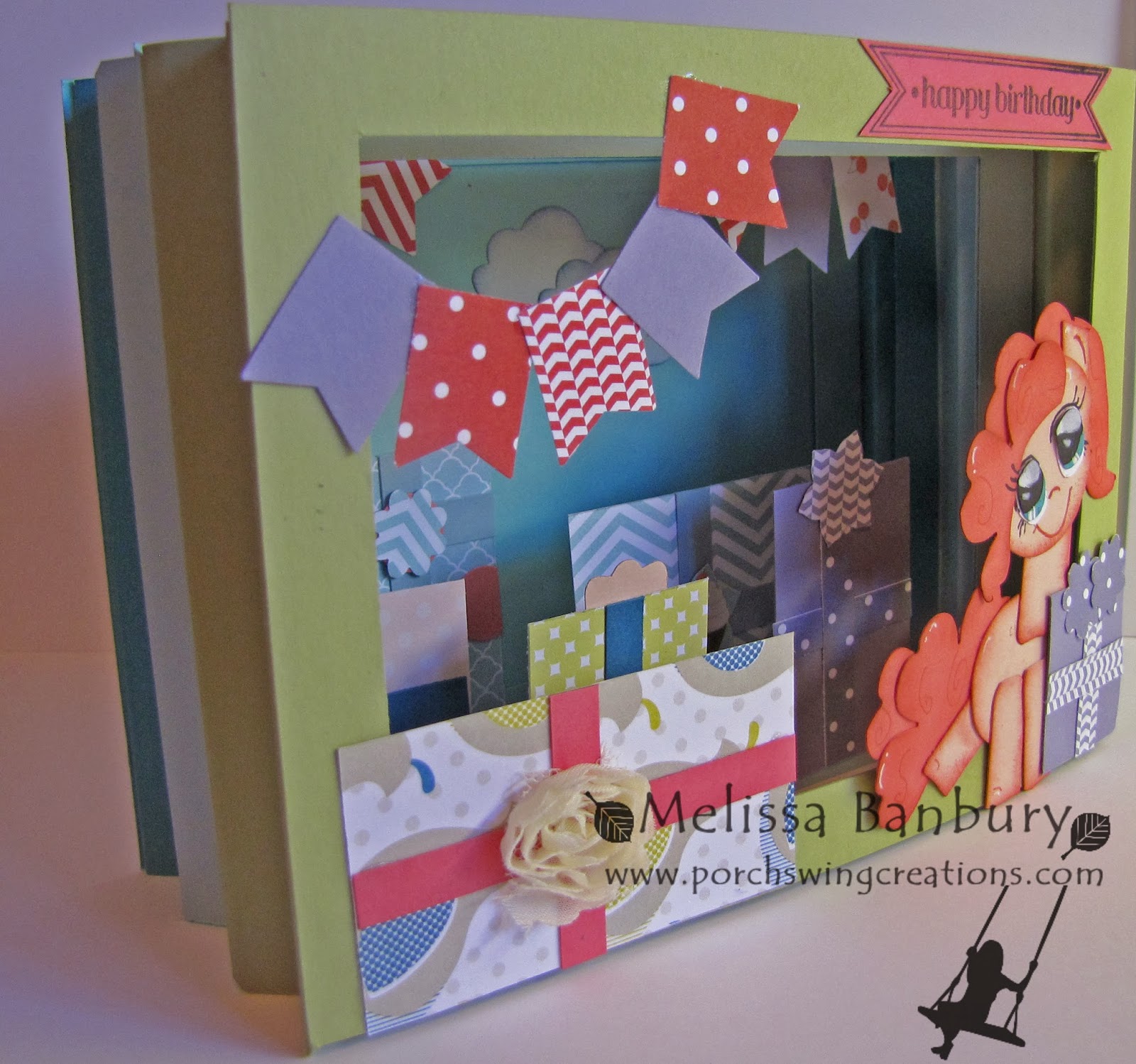 Porch Swing Creations: Pinkie Pie Diorama Card