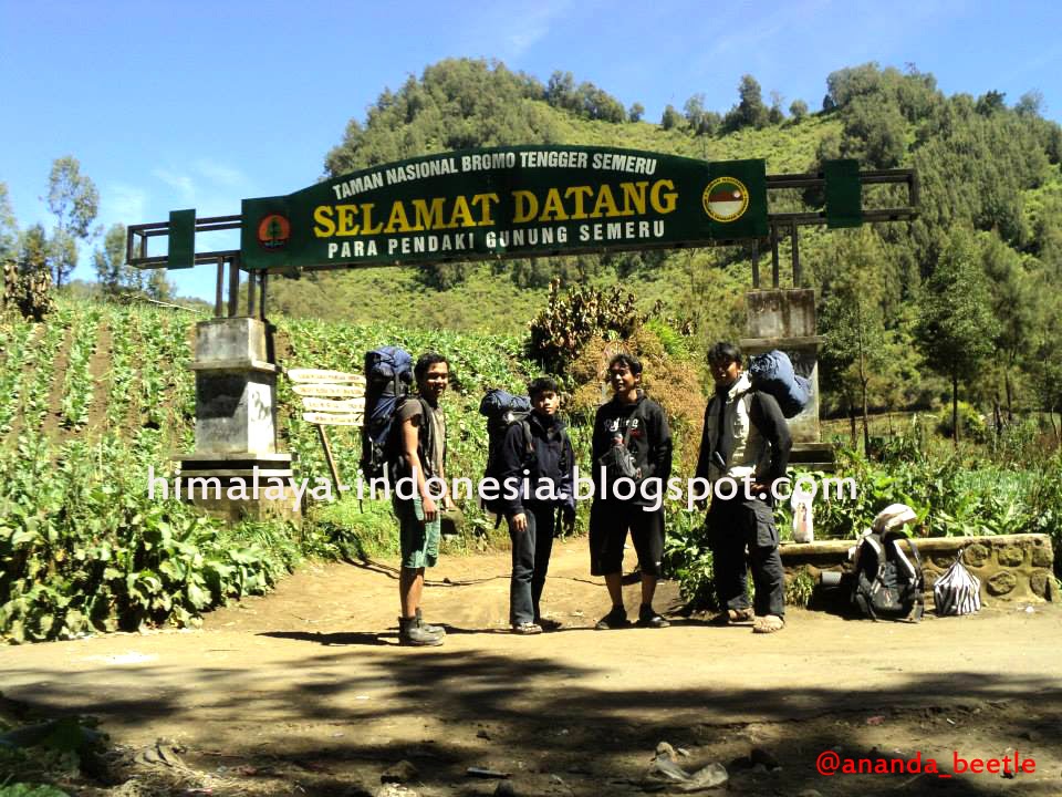 Porter Ranu Pane Semeru, Rute Pendakian Gunung Semeru