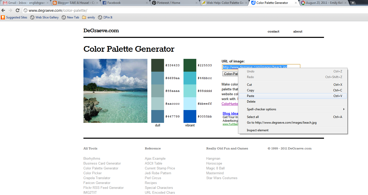 EAK! A House!: Road Trip Color Palettes