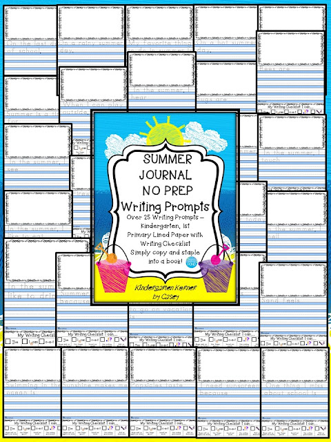 The Print and Go NO PREP Summer Journal - Kindergarten Korner - A ...