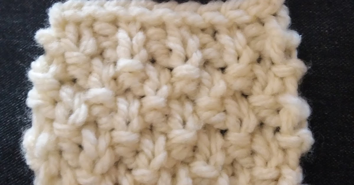 Knit and crochet: Irish moss stitch