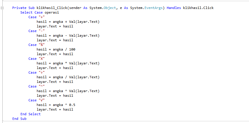 Contoh Program Visual Basic Kalkulator Ilmiah ~ Tutorial Belajar Coding 6457