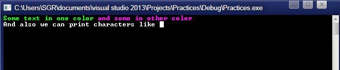 C++ Console : Color